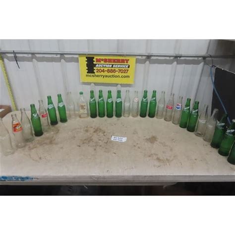 26 Assorted Pop Bottles Coke Sprite Pepsi