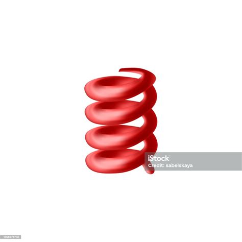 플라스틱 코팅강철 스프링 사실적인 벡터 일러스트레이션을 분리 3차원 형태에 대한 스톡 벡터 아트 및 기타 이미지 3차원 형태 강철 건강관리와 의술 Istock