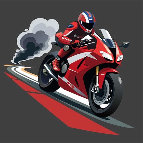 Motorcycle Sporty And Speed Vector Premium Ai Generated Vector