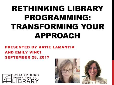 Rethinking Library Programming Transforming Your Approach September