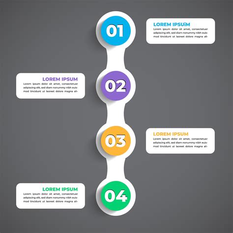 4 Step Marketing Infographic Elements Premium Vector Flickr