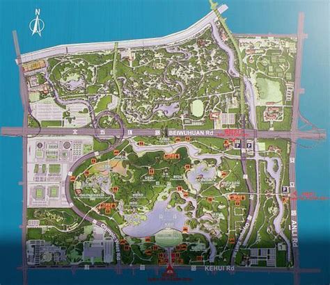 Beijing Olympic Park Map Beijing Olympic Forest Park China