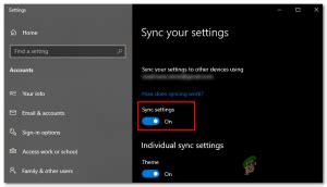 Sync Is Not Available For Your Account Solutions