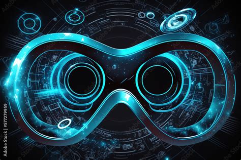 Endless Infinite Symbol Of A Virtual Reality Game Or Future Internet