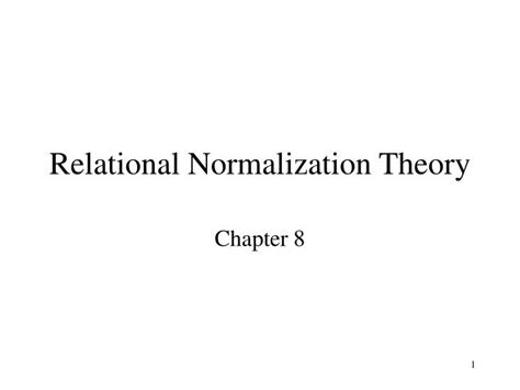 Ppt Relational Normalization Theory Powerpoint Presentation Free Download Id3311550