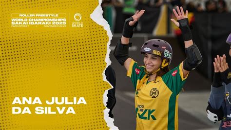 Ana Julia Da Silva Brazil Roller Freestyle World Championships