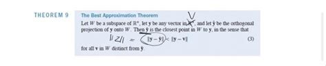 Solved 0 State And Prove The Best Approximation Theorem For