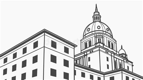 Classic Building Facade Architecture Urban Cityscape Vector Illustration Vector Design