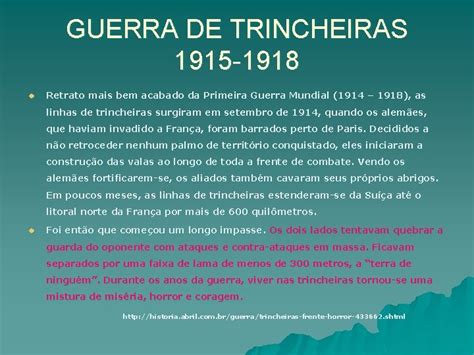 Primeira Guerra Mundial 1914 1918 Primeira Guerra Mundial