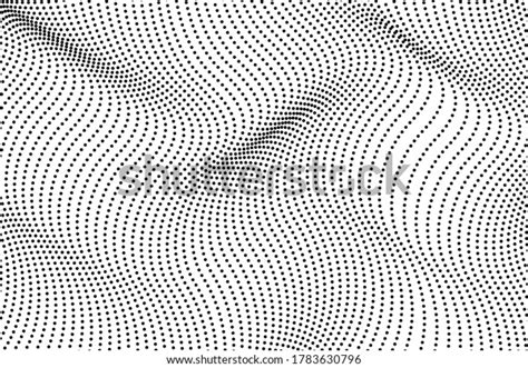 Abstract Wavy Halftone Line Art Pattern Stock Vector Royalty Free Shutterstock