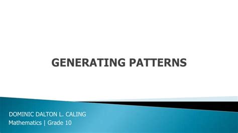 Mathematics Grade 6 Number Patternsppsx