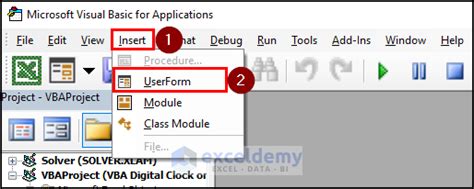 Excel Vba Digital Clock On Userform A Comprehensive Guide