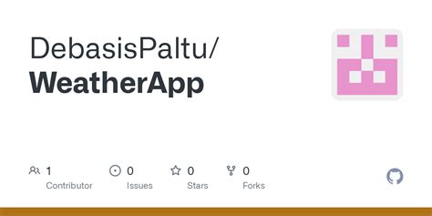 GitHub DebasisPaltu WeatherApp