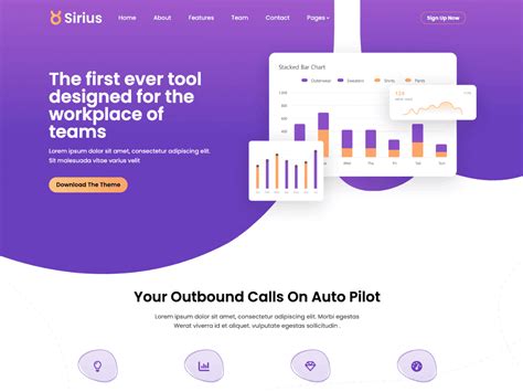 Sirius Tailwind Saas Template