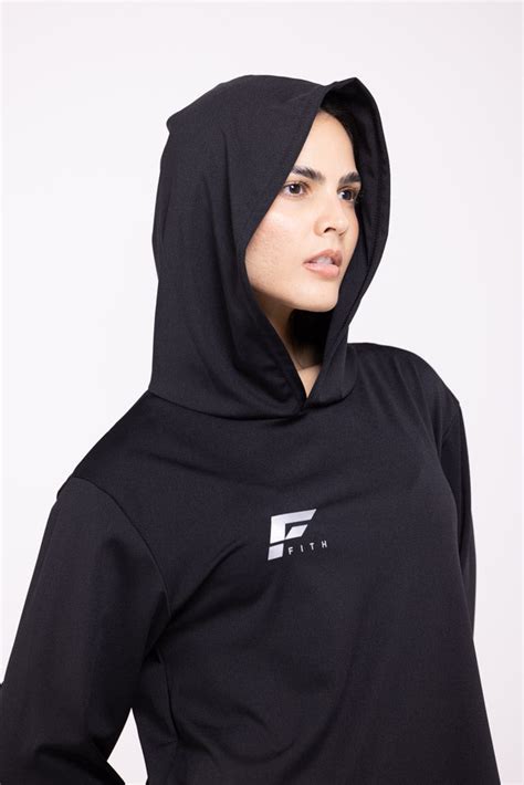 Ease Oversized Hooded Long Sleeve Top