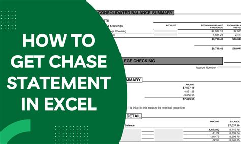 How To Get Chase Statement In Excel A Complete Guide Earn And Excel
