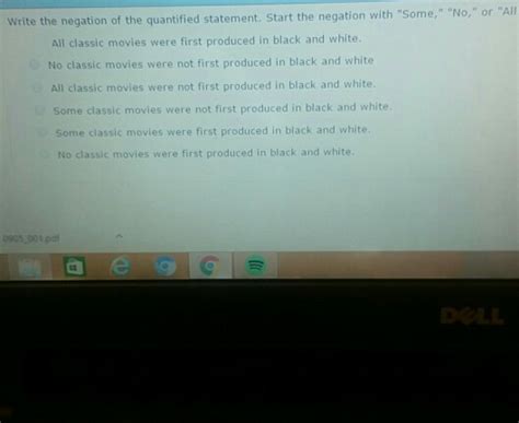 Solved Write The Negation Of The Quantified Statement Start Chegg Com