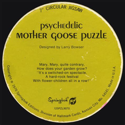 Psychedelic Mother Goose Puzzles — The Peculiar Manicule