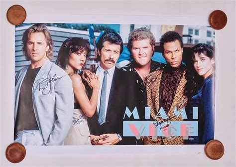 Miami Vice Cast Signed Poster Yourpremiermemorabilia