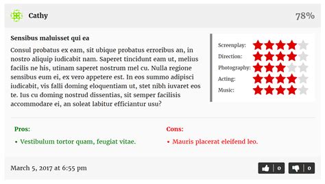 user reviews addon for gd rating system pro 1 0 dev4press blog plugins