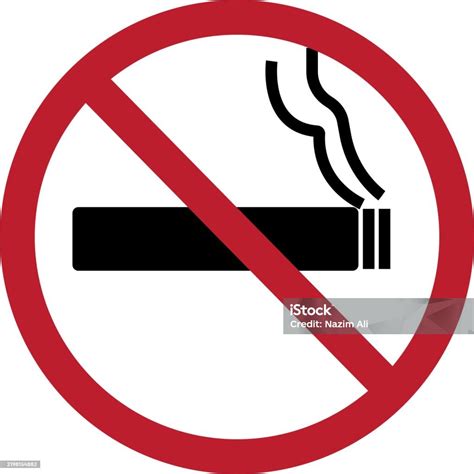 담배를 피우지 않고 검은 색과 빨간색 아이콘을 채웁니다 흡연 금지 담배 Vape 금지 경고 표시 벡터 그래픽 투명 배경에 고립 되어 있습니다 건강관리와 의술에 대한 스톡