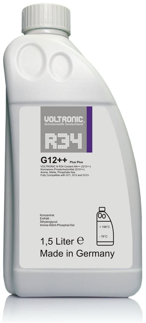 VOLTRONIC Antifreeze Coolant R34 G12 Concentrate Lubricant Motor Oil Additive ATF