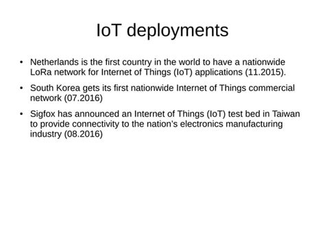 Why We Need Iot Odp