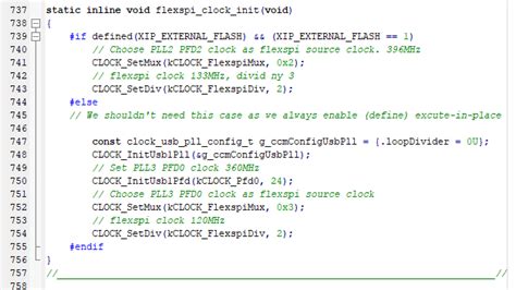 solved flexspi init mostly flexspi softwarereset causes a hardfault