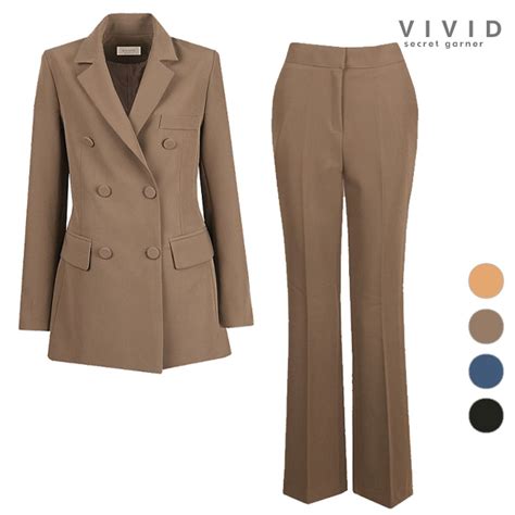 포스티 Vivid Set 여성 로블 봄가을 정장자켓정장팬츠 세트
