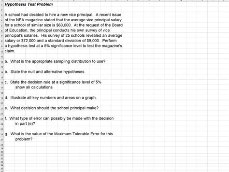 Solved 1 Hypothesis Test Problem 2 3 A School Had Decided To