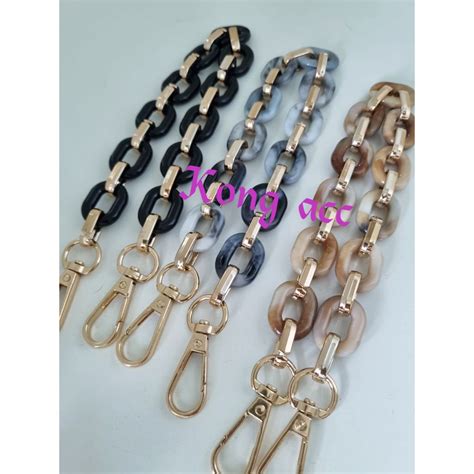 Jual Rantai Tali Tas Gold Premium Rantai Tali Tas Acrylic 40cm Dan 60 Cm Shopee Indonesia