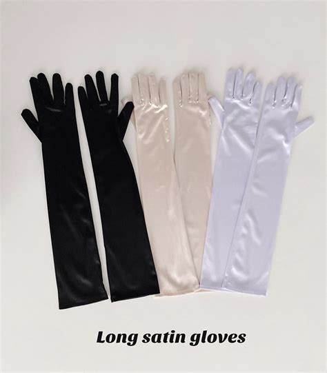 당일발송🚀 56cm 새틴 롱장갑 셀프웨딩 브라이덜샤워 파티 무도회 생일 긴 장갑 무도회 에이블리