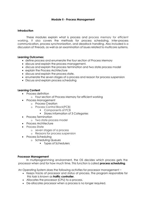 SOLUTION Operating Systems Process Management Studypool