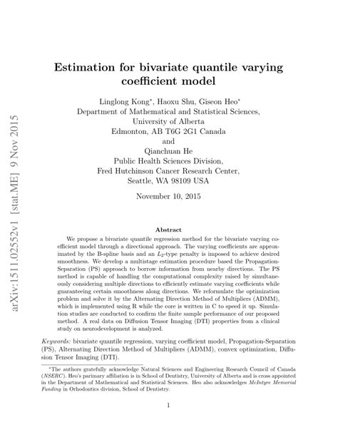 Pdf Estimation For Bivariate Quantile Varying Coefficient Model