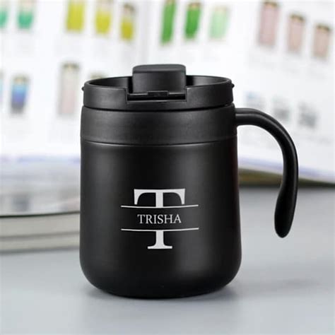 Buy Send Personalized Classy Black Coffee Flask Online Igp Jvs1401465