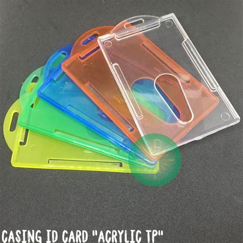 Jual Casing Id Card Acrylic Tp Frame Id Cover Id Card Id Card Holder Shopee Indonesia