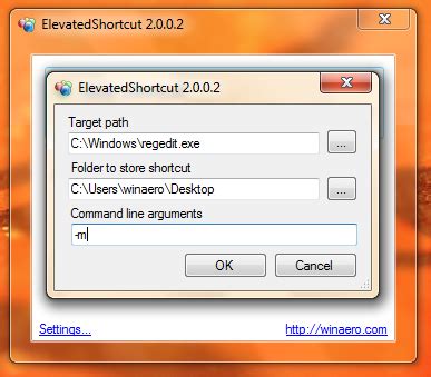 ElevatedShortcut For Windows 7 And Windows 8
