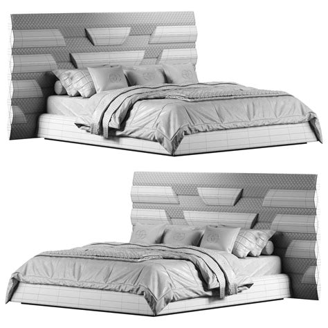 Botega Silver Bed By Elve Luxury D Model For Corona