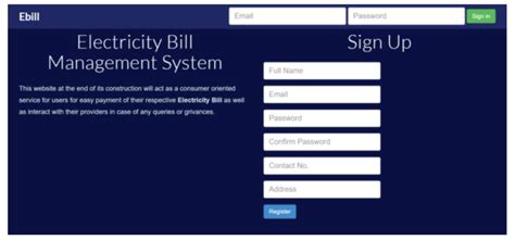 Electricity Billing System In Php Css Javascript And Mysql Free