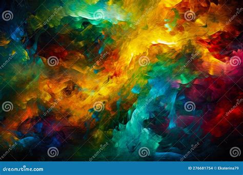 An Abstract Rainbow Colourful Background Created With Generative Ai Stock Illustration