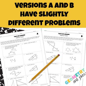 Similarity Unit Review Similar Triangles Test Prep Geometry TPT