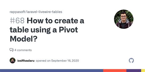 How To Create A Table Using A Pivot Model Issue 68 Rappasoft Laravel Livewire Tables GitHub