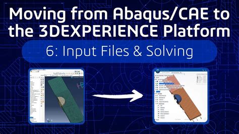 6 Input Files And Solving Abaqus Primer Youtube
