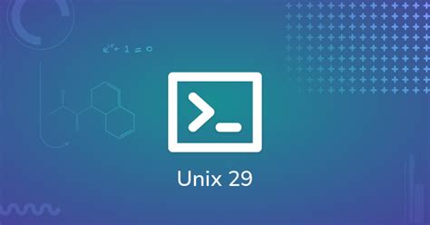 Unix 29 Exercise