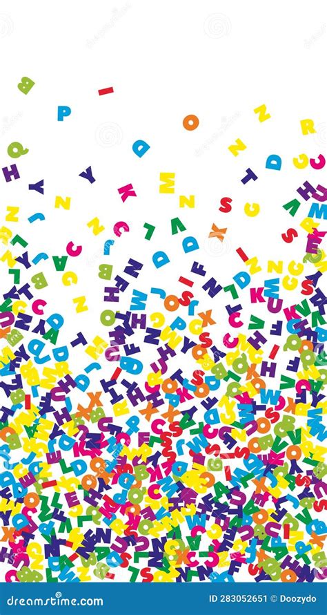 Falling Letters Of English Language Stock Vector Illustration Of English Characters 283052651