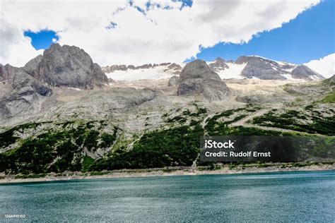 이탈리아 돌로미티의 알프스 풍경 빙하 마르몰라다와 라고 디 페다이아 0명에 대한 스톡 사진 및 기타 이미지 0명 가을 경관 Istock