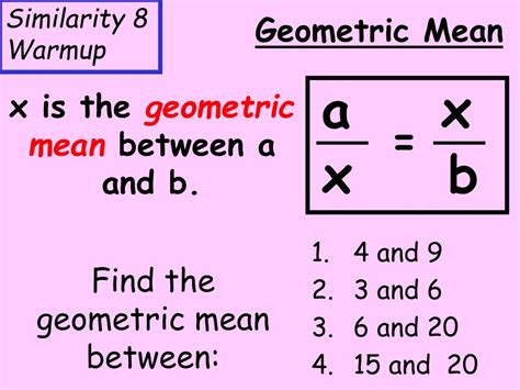 Geometric Mean