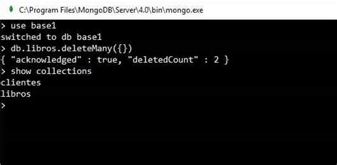 Borrar Bases De Datos Colecciones O Todos Los Documentos De Una Colección