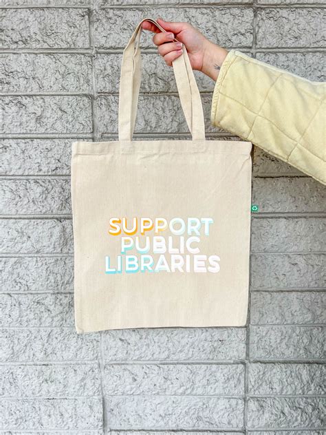 Support Public Libraries Tote Bag Palm Creative