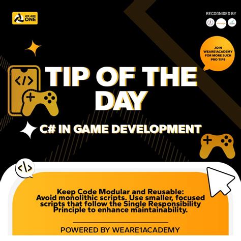 Weare1 Academy On Linkedin Gamedevelopment Cleancode Modularcode